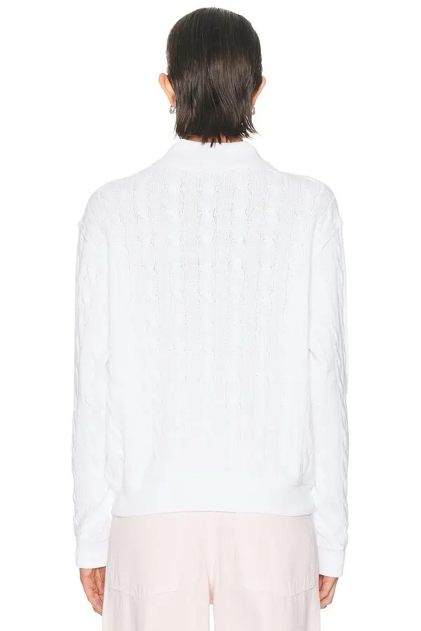 Polo Ralph Lauren Long Sleeve Cable Knit Polo Sweater