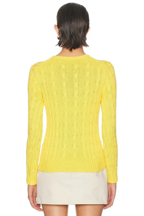 Polo Ralph Lauren Julianna Cable Knit Sweater - Beach Yellow