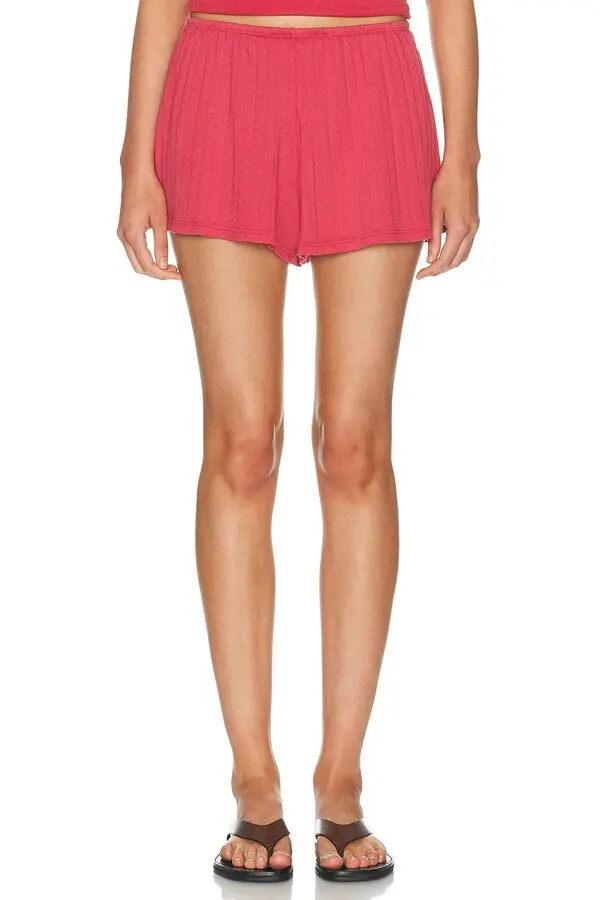 Donni. Pointelle Tap Short