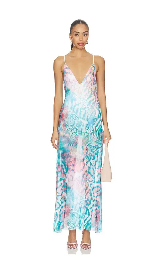 AFRM Rivka Maxi Dress - Blue