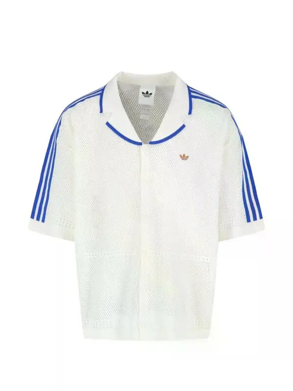 Adidas Resort Mesh-knit Shirt - White