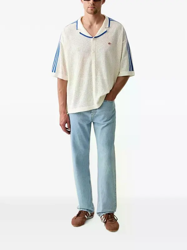 Adidas Resort Mesh-knit Shirt - White