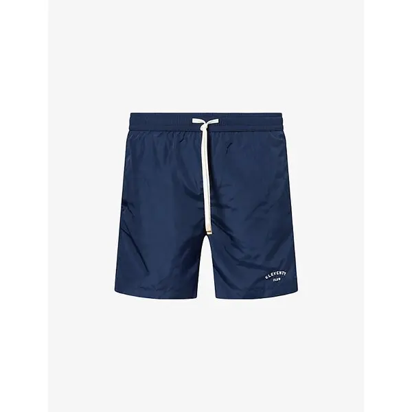 Eleventy Drawstring Beach Shorts - Blue