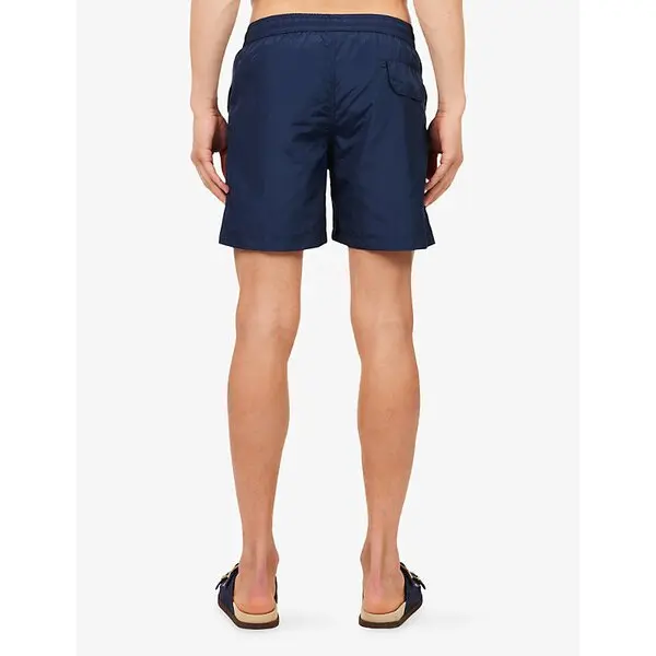 Eleventy Drawstring Beach Shorts - Blue