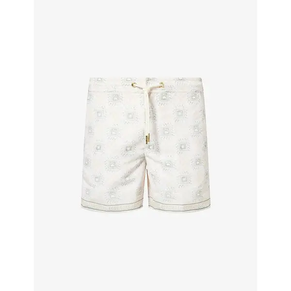 CHE Telha Printed Swim Shorts - Ecru