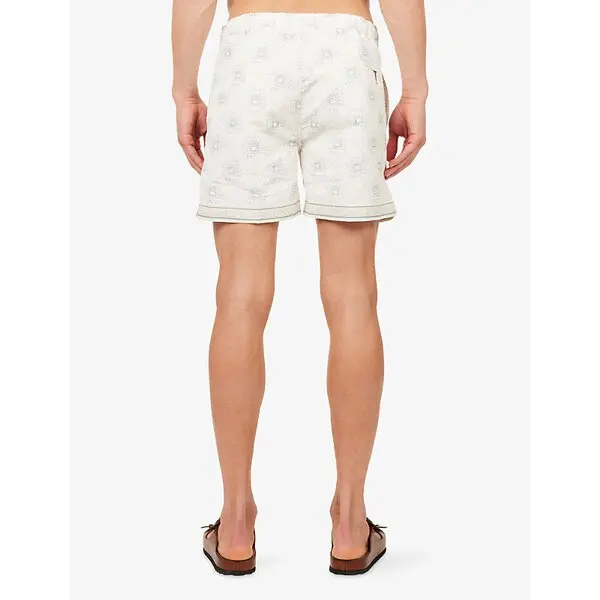 CHE Telha Printed Swim Shorts - Ecru