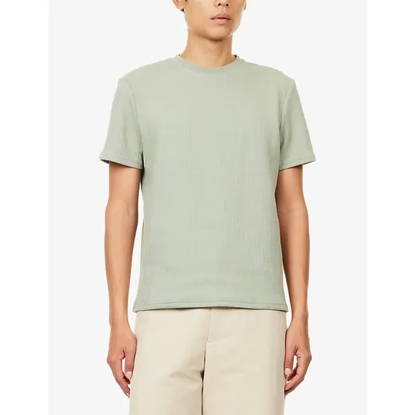 BELIER Edwin Textured Woven T-shirt