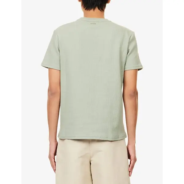BELIER Edwin Textured Woven T-shirt