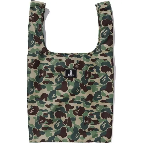 A BATHING APE Abc Camo Shopping Bag L - Green