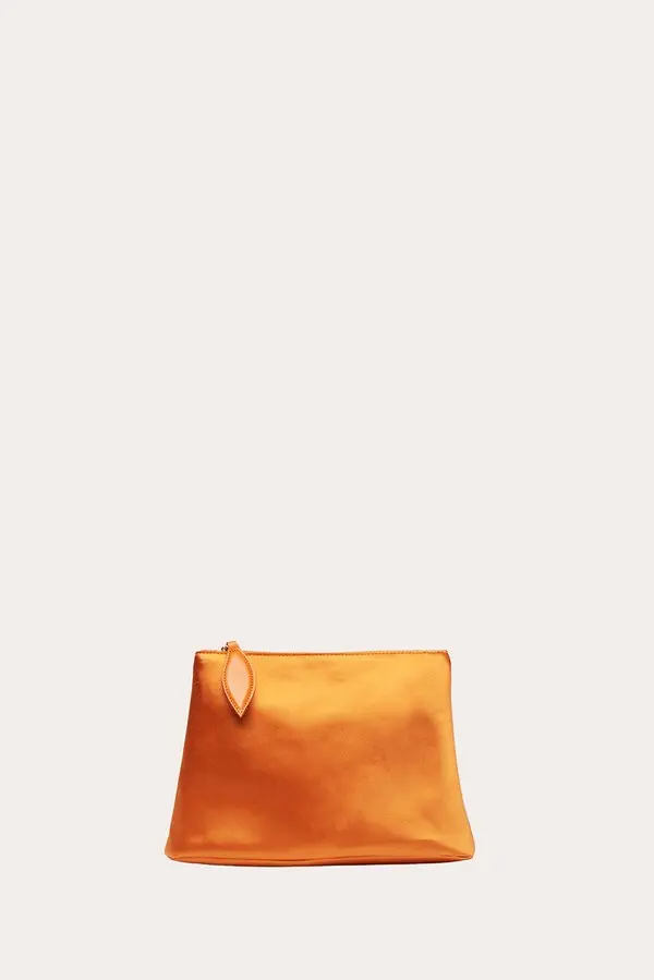 LIFFNER Mandarin Satin Zip Clutch