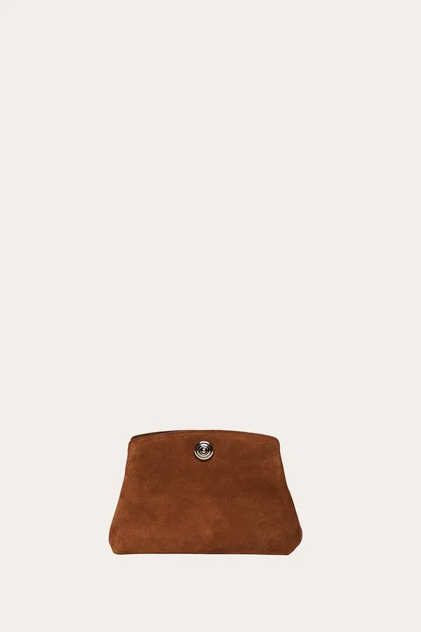 LIFFNER Pushlock Pouch Mini Light Suede - Brown