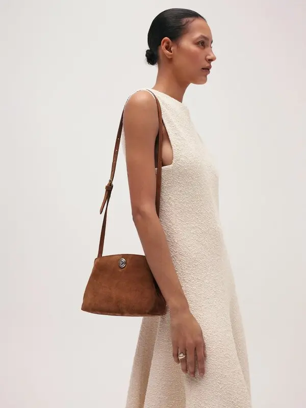 LIFFNER Pushlock Pouch Mini Light Suede