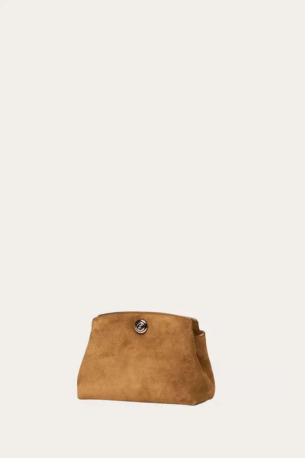 LIFFNER Pushlock Pouch Mini Light Suede - Brown