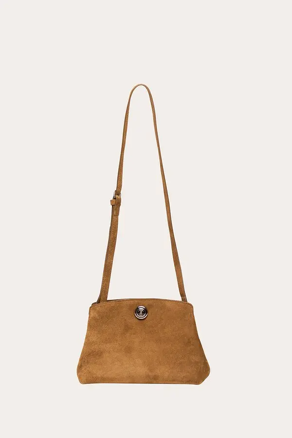 LIFFNER Pushlock Pouch Mini Light Suede - Brown