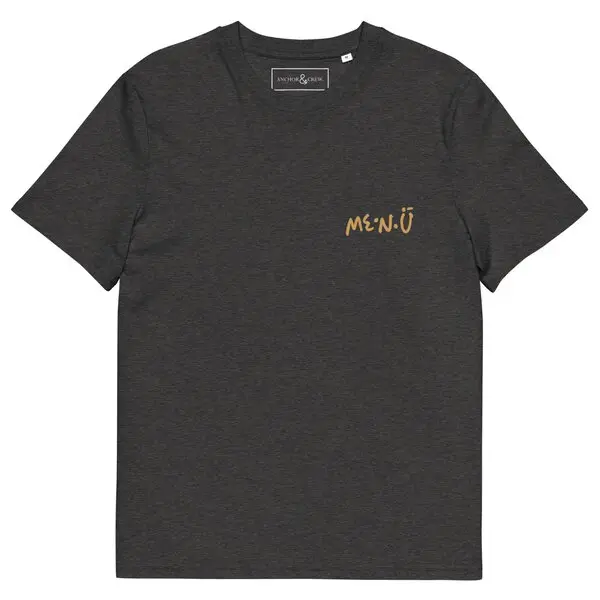 ANCHOR & CREW Heather Twelve Me.n.u Editions Organic Cotton T-shirt - Black