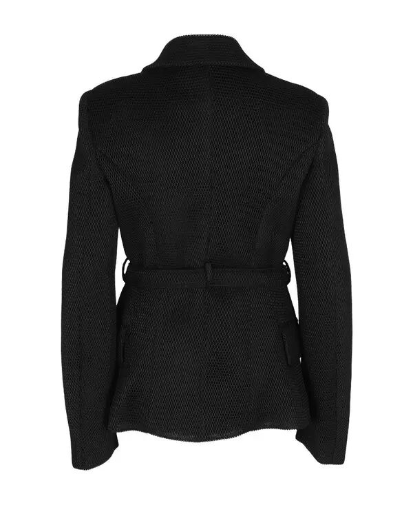 Balmain Double-breasted Belted Blazer With Logo Buckle
