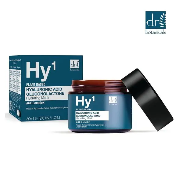 DR. BOTANICALS Hyaluronic Acid 1 Percentage And Gluconolactone Mask 60milliliter - White