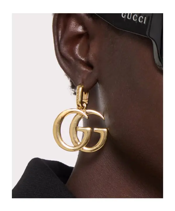 Gucci Gg Marmont Mini Earrings - Gold