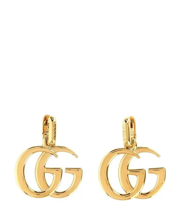 Gucci Gg Marmont Mini Earrings - Golden