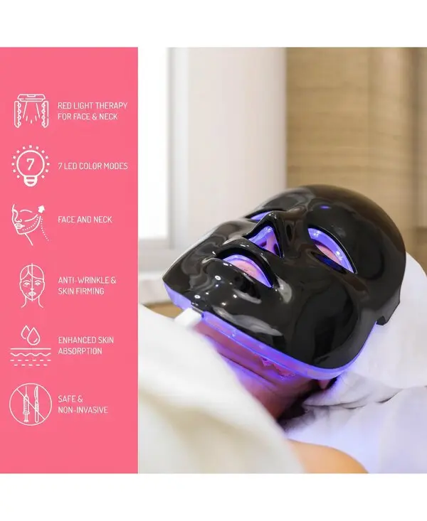 PURSONIC 7-in-1 Led Face Mask And 3-speed Massage Gun