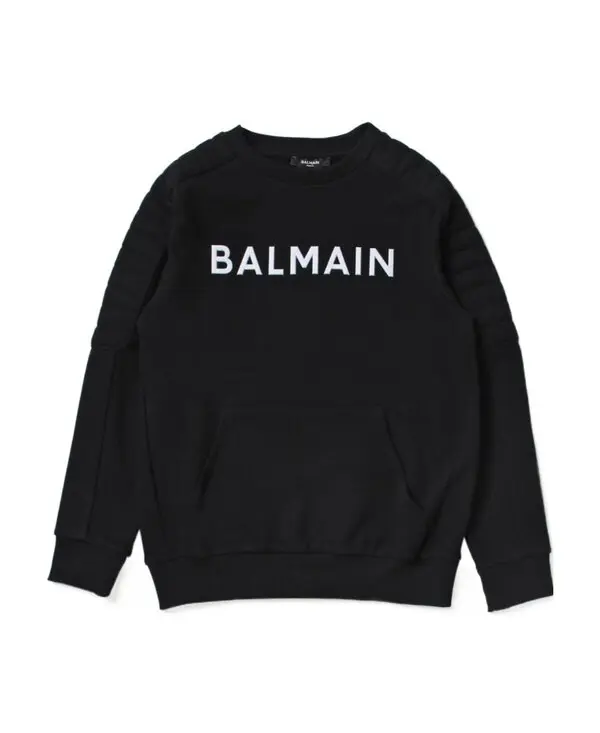 Balmain Round Neck Logo Sweatshirt