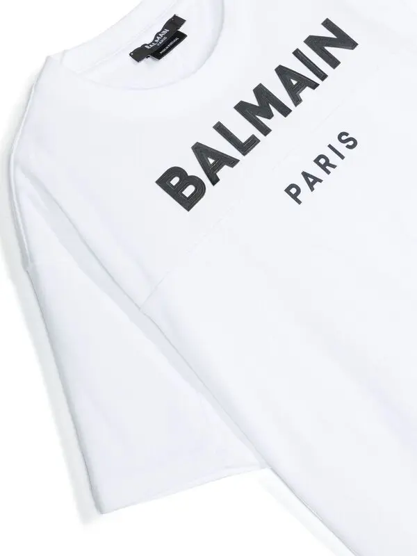 Balmain Logo Print Cotton T-shirt
