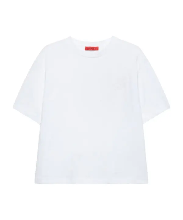 MAXCO. Max&co. Embroidered Slogan Crewneck T-shirt