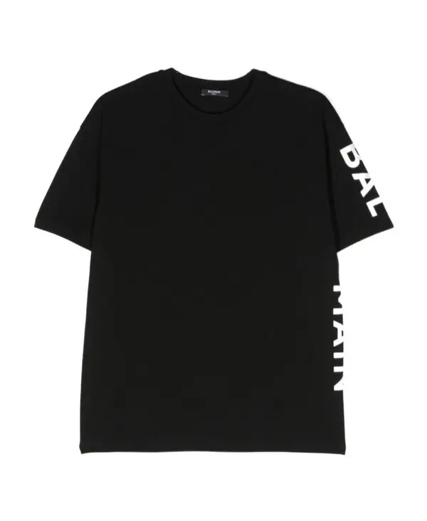 Balmain Logo Print Cotton T-shirt