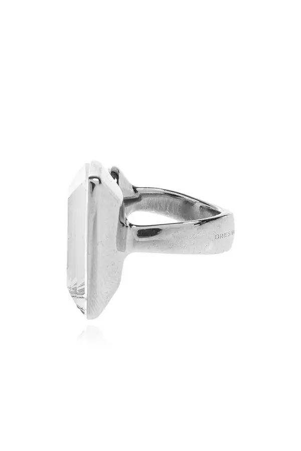 Dries Van Noten Openwork Crystal Ring