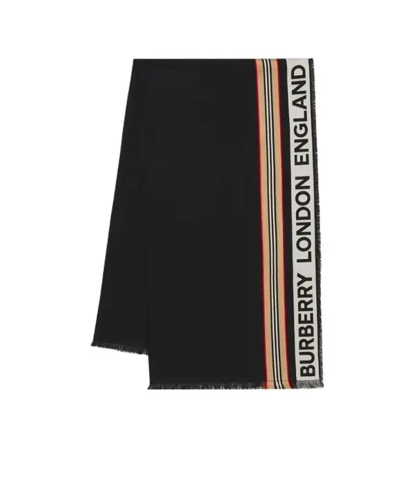 Burberry Logo Scarf - Black