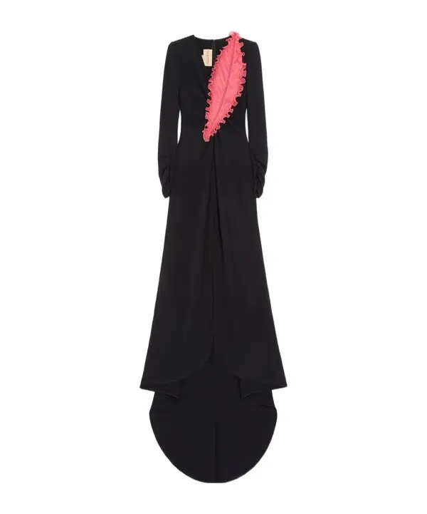 Valentino Garavani Embroidered Cady Couture Gown