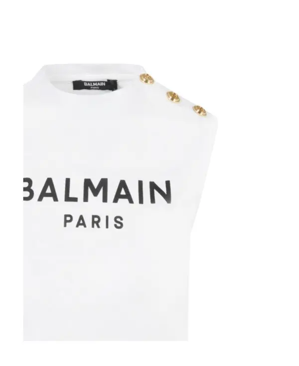 Balmain Teen Logo-print Vest