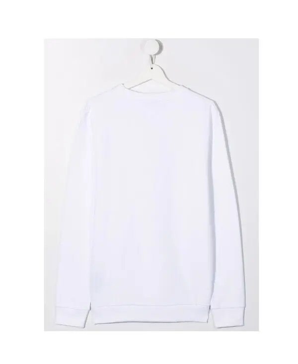 Balmain Logo Debossed Cotton Sweatshirt