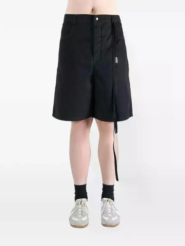 ANN DEMEULEMEESTER Wide-leg Bermuda Shorts With Detachable Belt