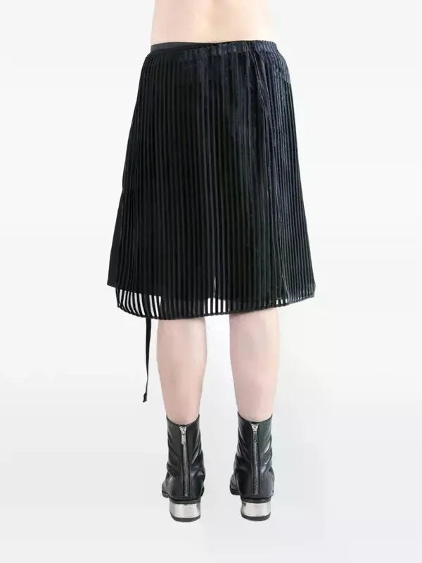 ANN DEMEULEMEESTER Pleated Wrap-style Shorts