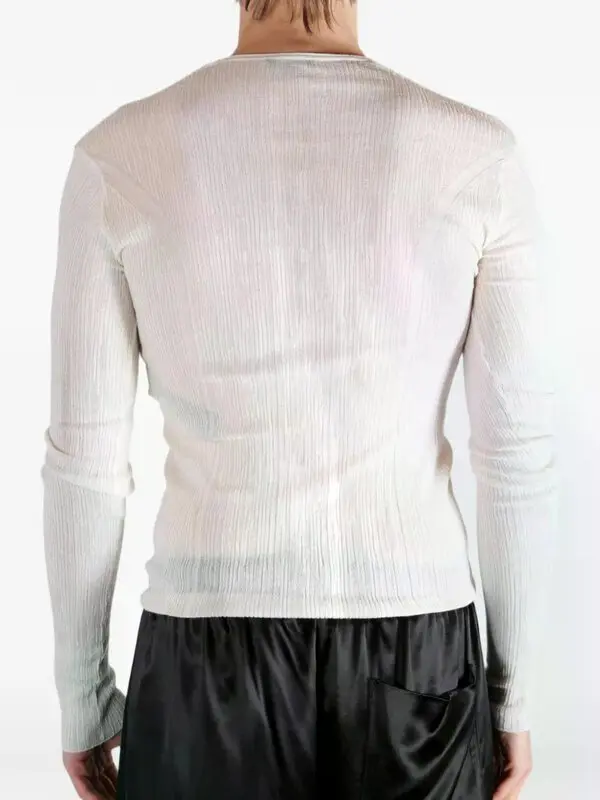 ANN DEMEULEMEESTER Ribbed-knit Long-sleeve T-shirt