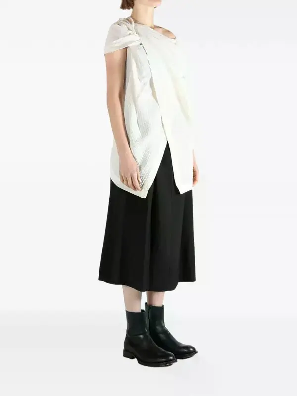 ANN DEMEULEMEESTER Draped Wrap-style Top
