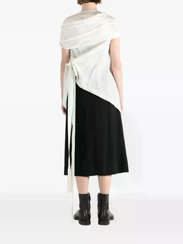 ANN DEMEULEMEESTER Draped Wrap-style Top