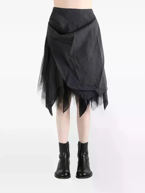 MARC LE BIHAN Asymmetric Layered Midi Skirt