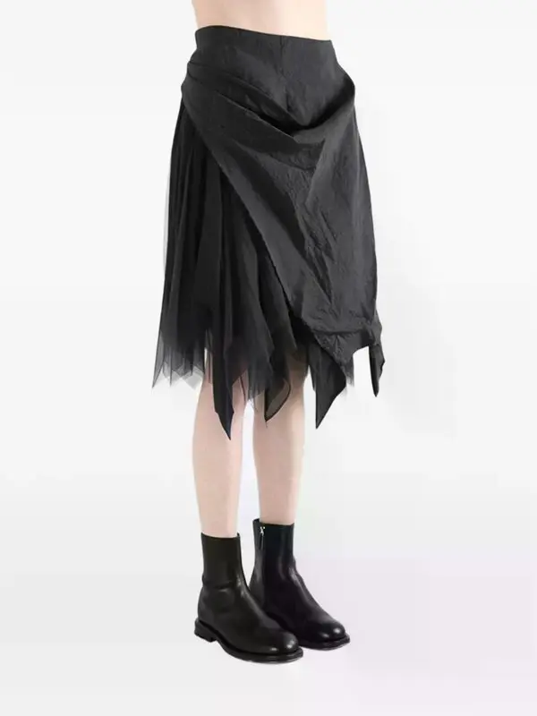 MARC LE BIHAN Asymmetric Layered Midi Skirt