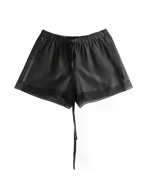 ANN DEMEULEMEESTER Boxer Shorts With Lace Trim