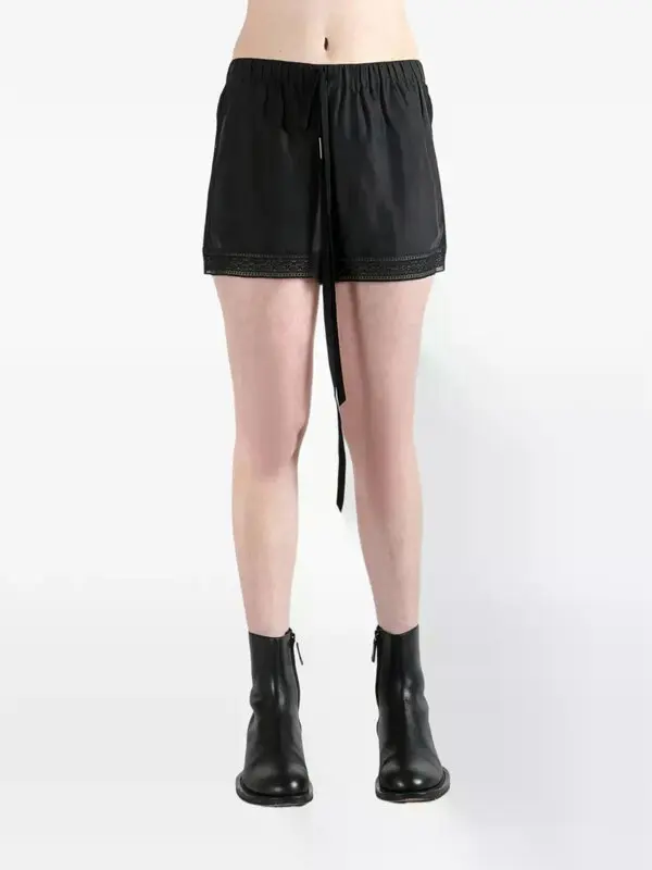 ANN DEMEULEMEESTER Boxer Shorts With Lace Trim