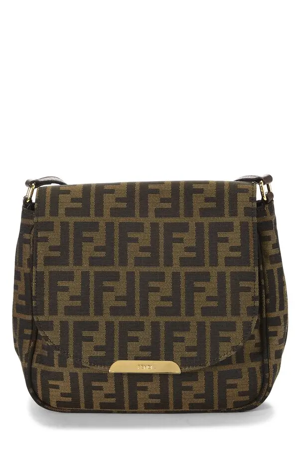 Fendi Zucca Crossbody Bag - Brown