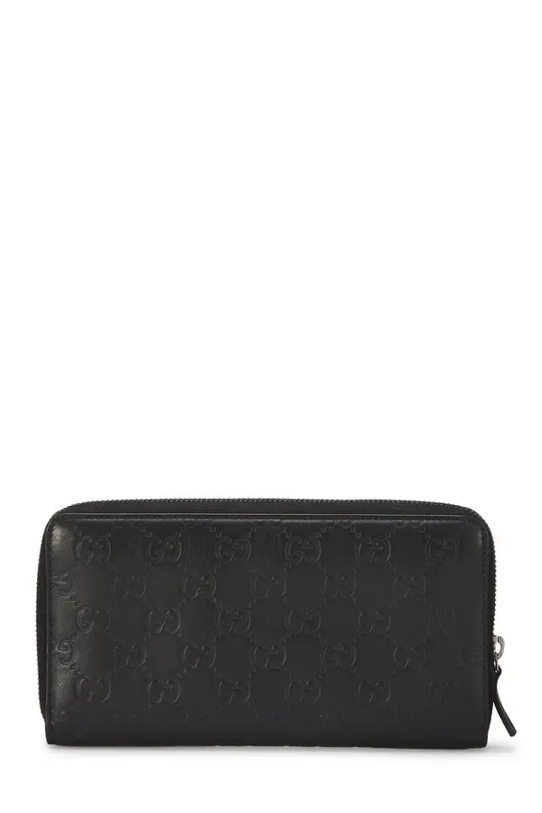 Gucci Embossed Ssima Zip Around Organizer Wallet