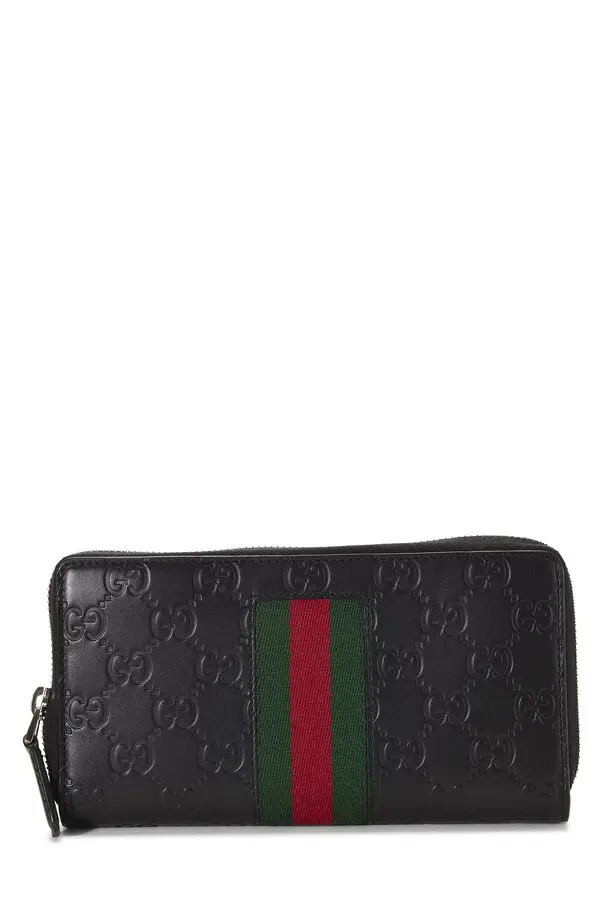 Gucci Ssima Web Continental Wallet