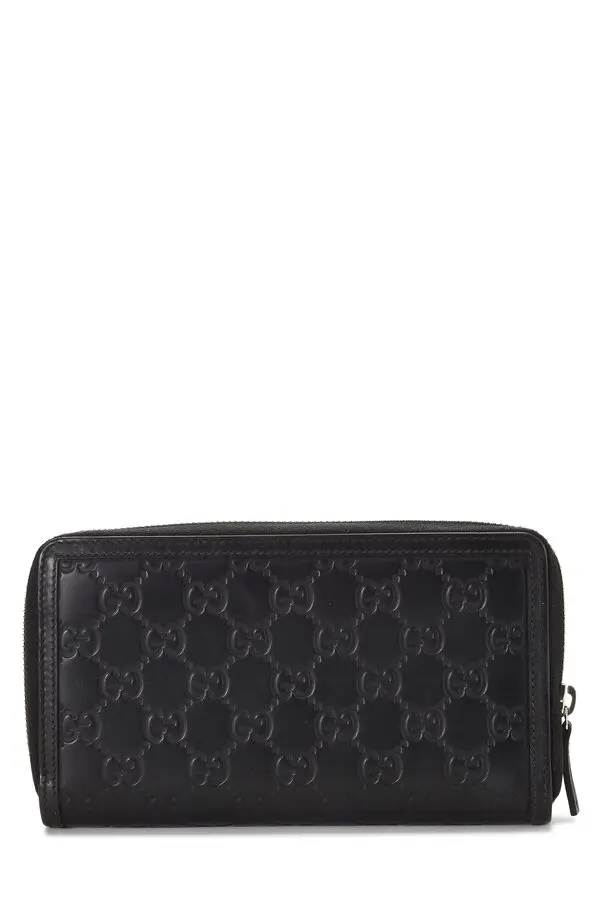 Gucci Rubberized Ssima Zip Around Wallet