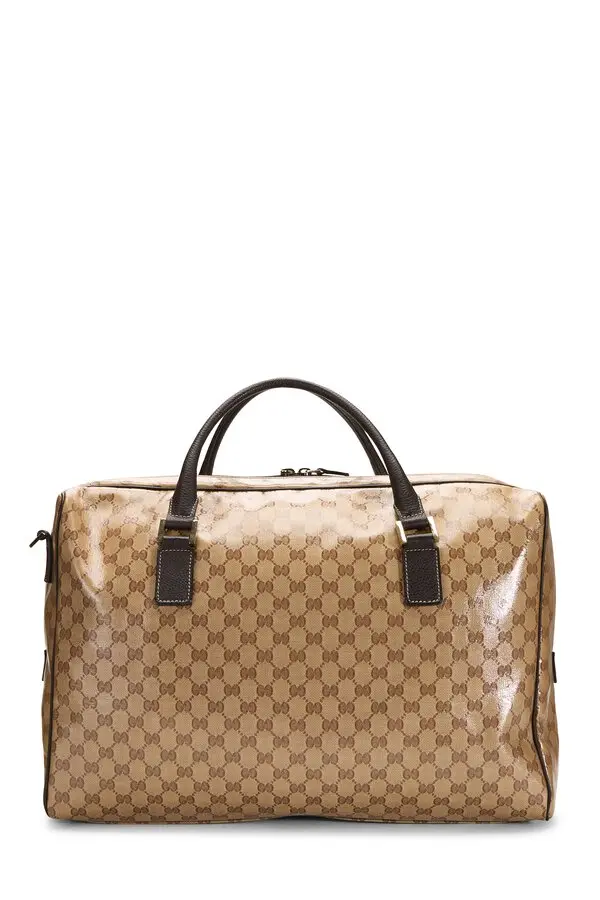 Gucci Crystal Carry On Duffle - Brown