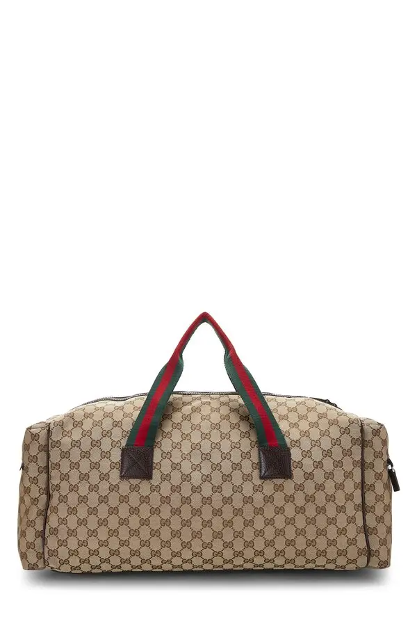 Gucci Original Gg Web Duffle Bag