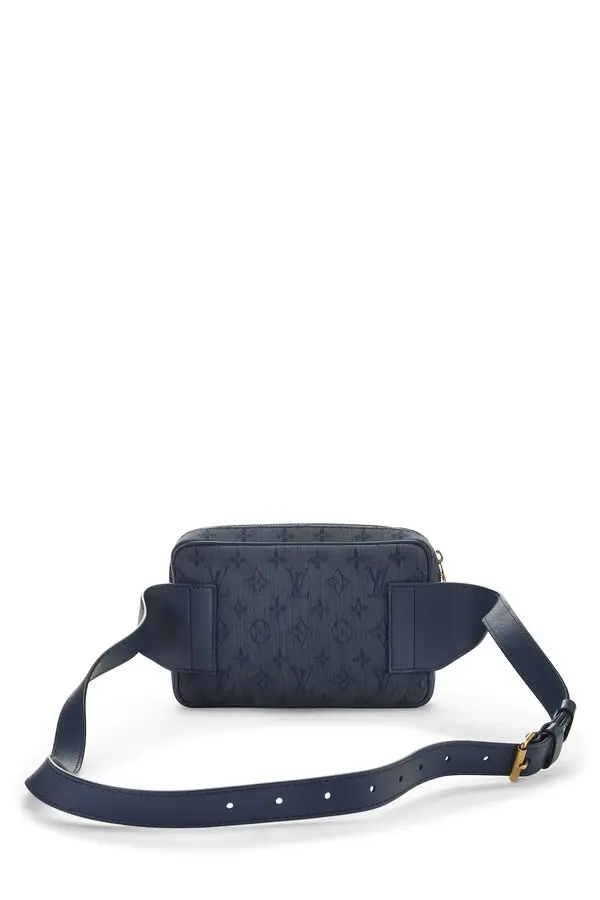LOUIS VUITTON Monogram Denim Outdoor Bumbag - Blue