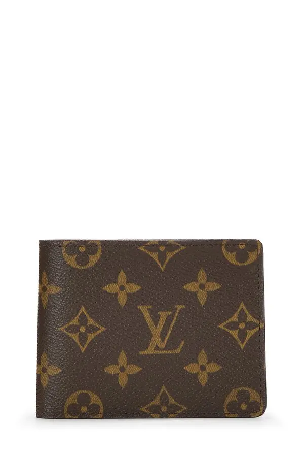LOUIS VUITTON Monogram Canvas Porte Billets 9 Cartes Credit - Brown
